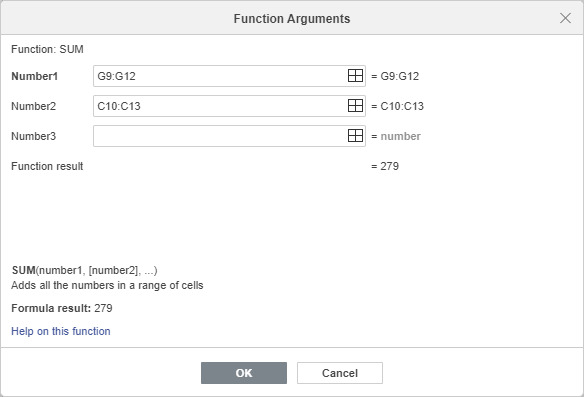 Insert Functions