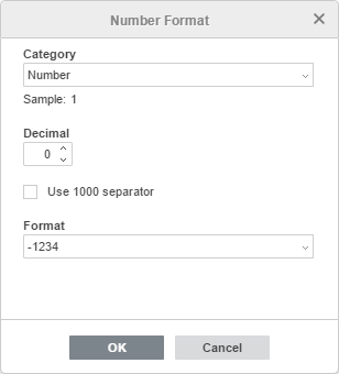 Change number format